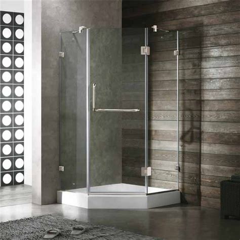 Vigo 36 X 36 Frameless Neo Angle 3 8 Clear Chrome Shower