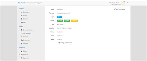 plugin filemanager — ajenti 2 2 6 documentation