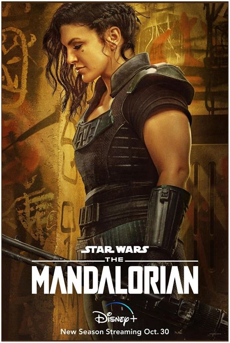 The Mandalorian Gina Carano Star Wars Series Poster Disney