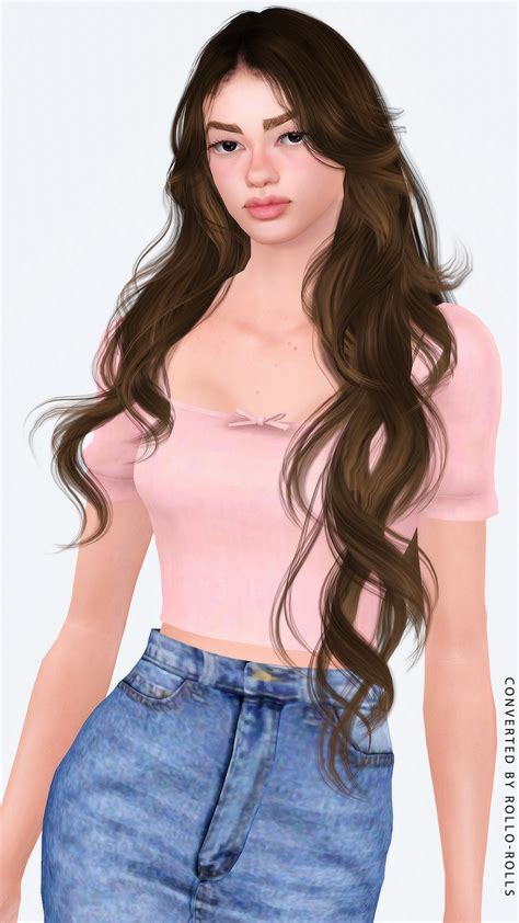 ☞ﾟヮﾟ ☞ — Wings Lithe Long Curly Hair 4t3 Polycount 26 5k