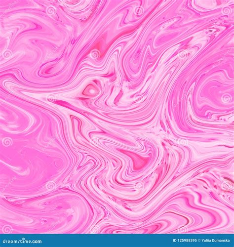 Liquid Marble Pattern Girl`s Pink Marble Cover Design Stock Vector