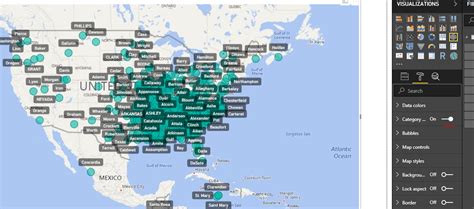 how to show the data values on a map microsoft power bi community