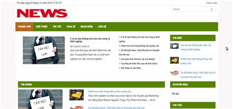 bài tập thiết kế web tin tức khóa học html css