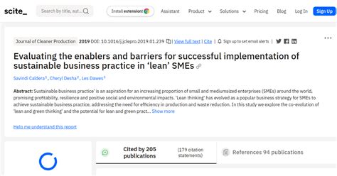 Evaluating The Enablers And Barriers For Successful Implementation Of