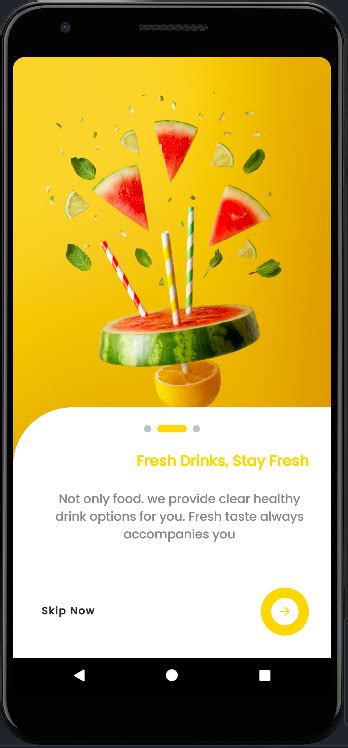 a simple onboarding screen ui built with jetpack compose