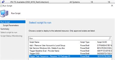 run scripts trigger task sequence garytown configmgr blog