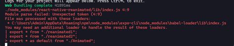 reactjs you may need an additional loader to handle the result of