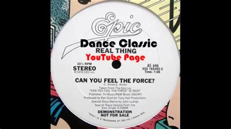 The Real Thing Can You Feel The Force A John Luongo Us Re Mix
