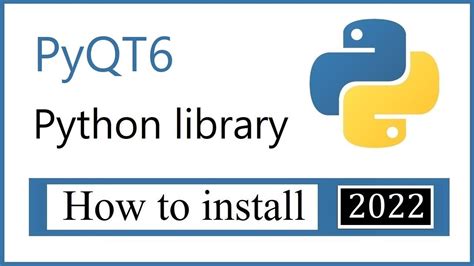 how to install the pyqt6 python library on windows 10 11 youtube