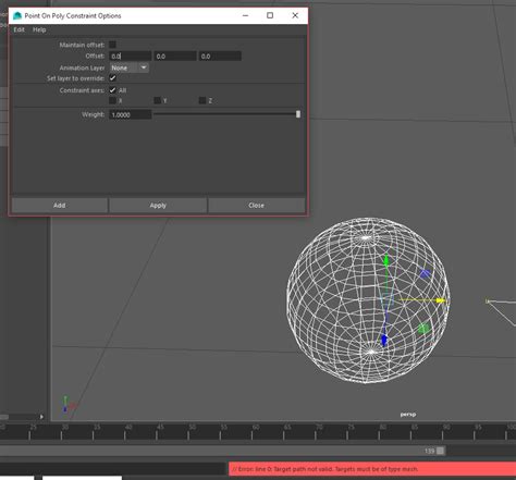 solved attaching a mesh to a controll vertex of a path autodesk