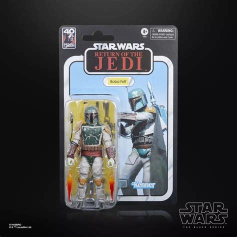 Figura Boba Fett Star Wars El Retorno Del Jedi 40 Aniversario The Black
