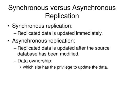ppt distributed database and replication powerpoint presentation
