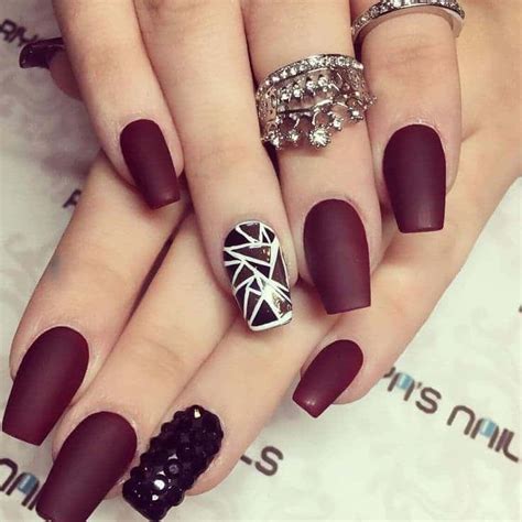 The 50 Most Alluring Burgundy Nail Designs To Try Naildesigncode