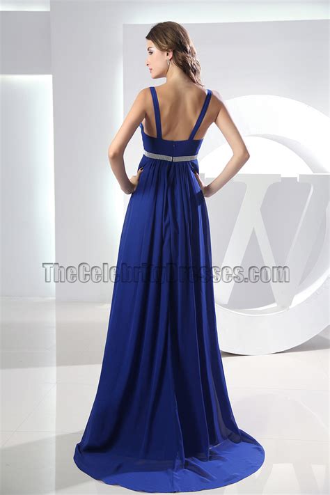 Sexy Royal Blue V Neck Prom Dress Evening Formal Dresses