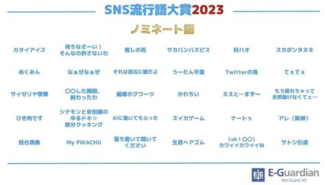 「sns流行語大賞2023」ノミネートワード発表、「ひき肉です」「蛙化現象」など：マピオンニュース