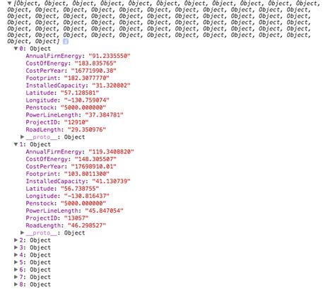 jquery array to table decoration examples