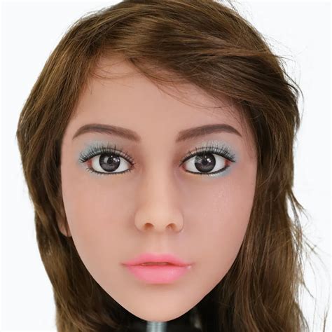 2017 Newest Top Quality Head 56 Big Dolls Head Tan Skin Sex Doll Head