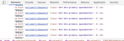 python selenium clicking pages without next button the