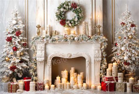 Kate Christmas Tree White Candle Holder Backdrop For Photography