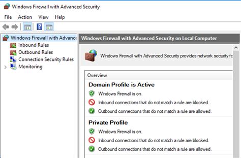 enable firewall incoming database connections