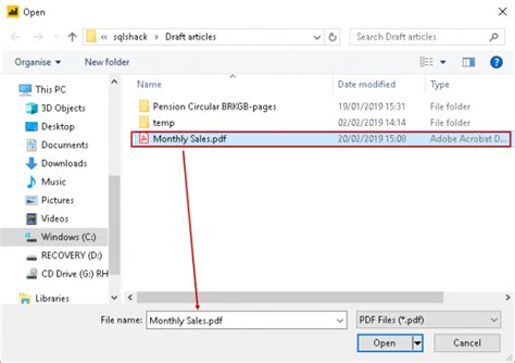 importing data from a pdf file in power bi desktop
