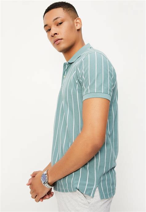 Buy Men Slim Fit Striped Polo T Shirt Online At Just Rs 699 0