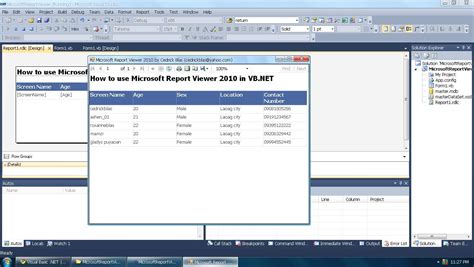 how to use microsoft report viewer in 2010 free