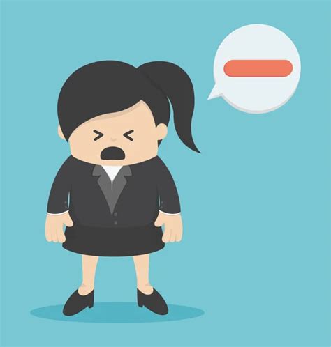 Pensamiento Positivo Y Negativo Vector Ilustración De Dibujos Animados