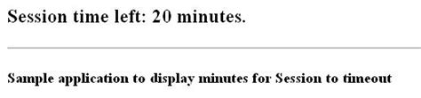 javascript to show session timeout counter ~ mvc c