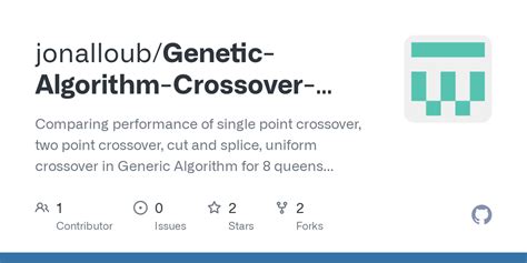 github jonalloub genetic algorithm crossover operators comparing