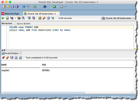 getting started with kubernetes and oracle 18c express