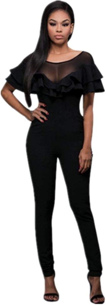 Haidean Jumpsuit Damen Elegant Lang Overall Modernas Mode Party Sommer