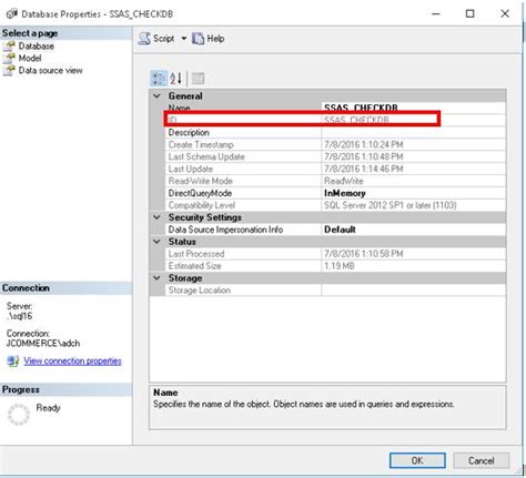 sql server 2016 komenda dbcc dla analysis services seequality