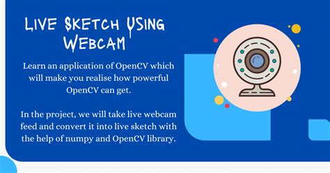 live sketch using webcam with python opencv [easy guide