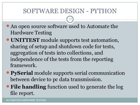 automated testing using python ate