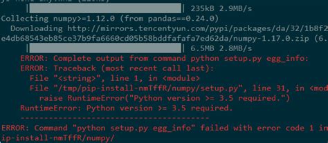 python2 7安装pandas遇到runtimeerror问题 知乎