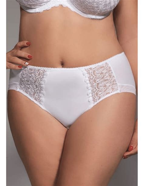 Womens Plus Size High Waist Panties With Classic Lace Krisline Betty