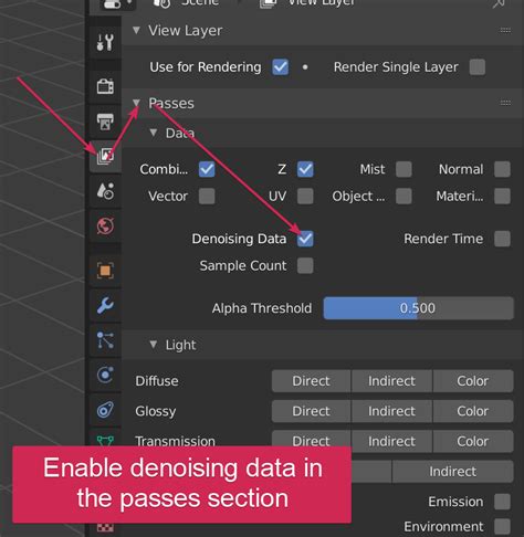 how to use intel denoiser in blender