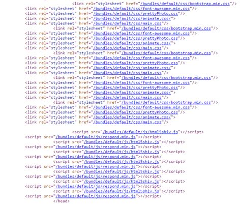 php including css and js files in symfony 2 5 stack overflow
