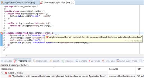 spock how do i determine the main class of a java application