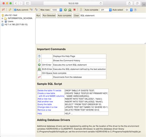 install h2 database huong dan java