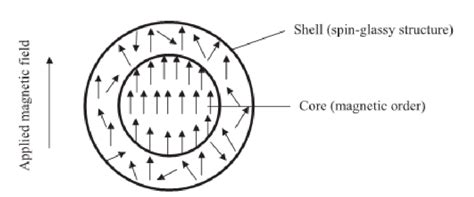 Schematic Diagram Of Core Shell Structure Of Ferrite Nanoparticle And