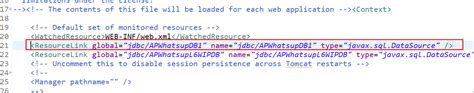 javax naming namenotfoundexception name jdbc is not bound