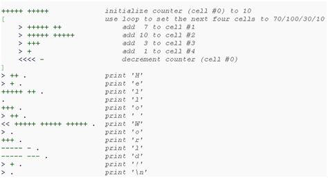 brainfuck interpreter in python computing and technology