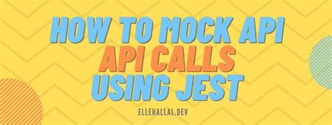 how to mock api calls in jest