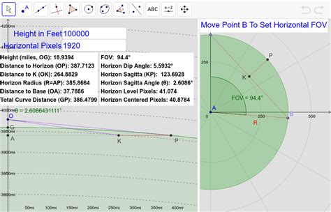 horizon calculator geogebra