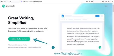 how to install grammarly firefox plugin