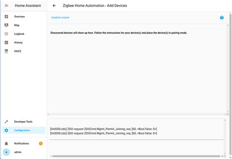 zha integration add devices search does not find devices zigbee