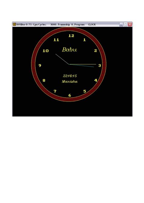 code s animated analog clock