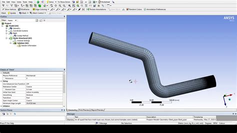 ansys meshing sweep method youtube